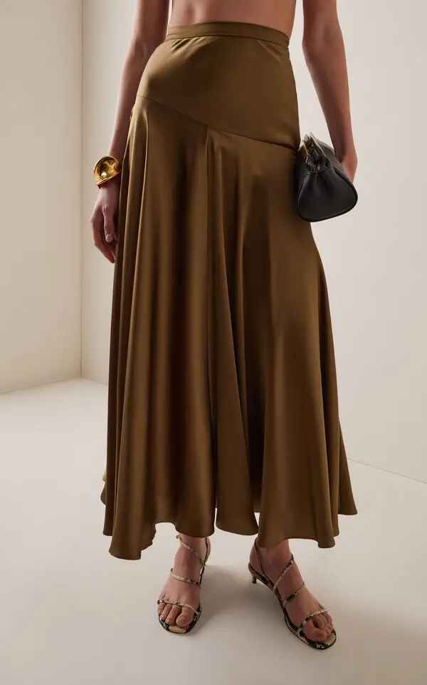 Adam Lippes Thea Silk Charmeuse Skirt