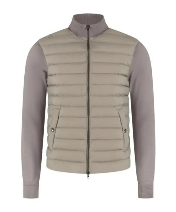 Herno Padded Panelled Jacket - Nude