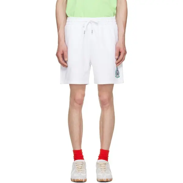 Casablanca Embroidered Logo Drawstring Shorts