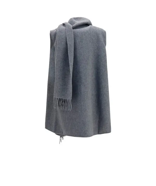 Fabiana Filippi High-neck Wool Cape
