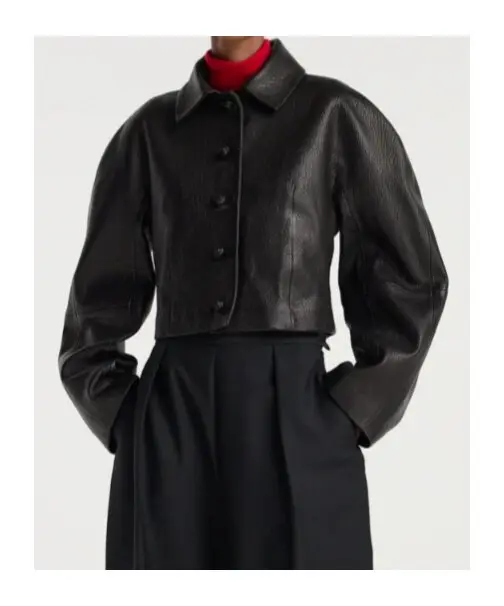 RÓHE Long-sleeve Leather Jacket