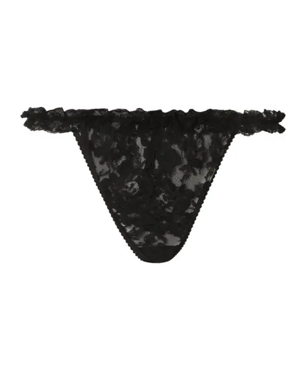 Dolce & Gabbana Dolce Gabbana Ruffled Lace Briefs - Black