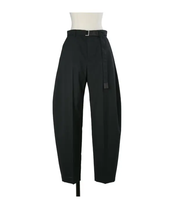 Sacai Suiting Pants With Belt - Black