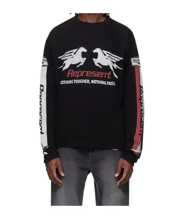 REPRESENT Mesh Pegasus Long-sleeve T-shirt