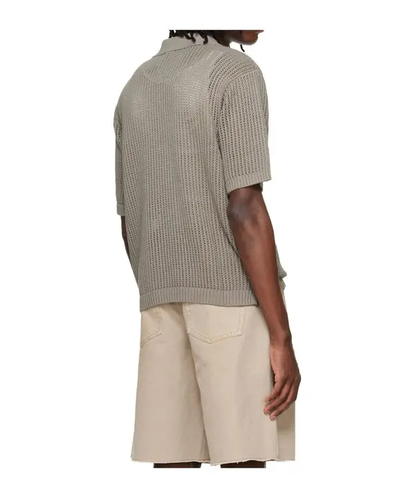 REPRESENT Beverly Short-sleeved Knit Polo Shirt