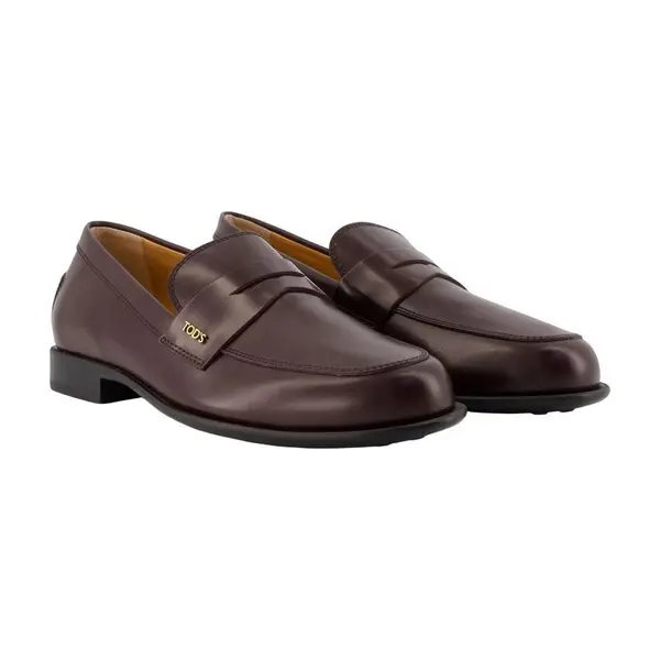 TOD'S Logo Detail Slip On Loafers