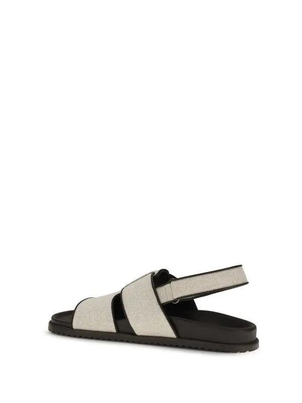 Dolce & Gabbana Dolce Gabbana Slingback Strap Flat Sandals