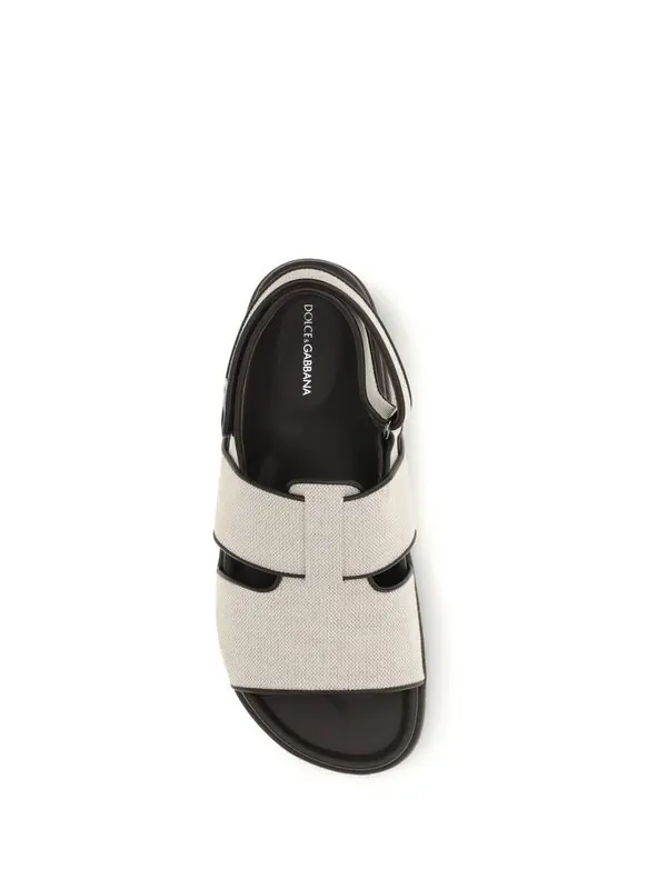 Dolce & Gabbana Dolce Gabbana Slingback Strap Flat Sandals