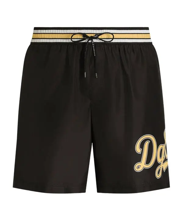 Dolce & Gabbana Dolce Gabbana Dg Club Logo Swim Shorts