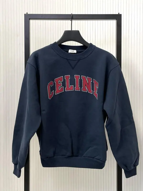 Celine Loose Sweatshirt In Cotton Fleece