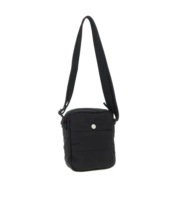 Stone Island Logo Patch Zipped Messenger Bag
