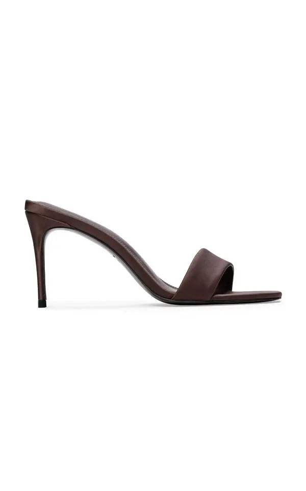 BLACK SUEDE STUDIO Naomi Satin Mules