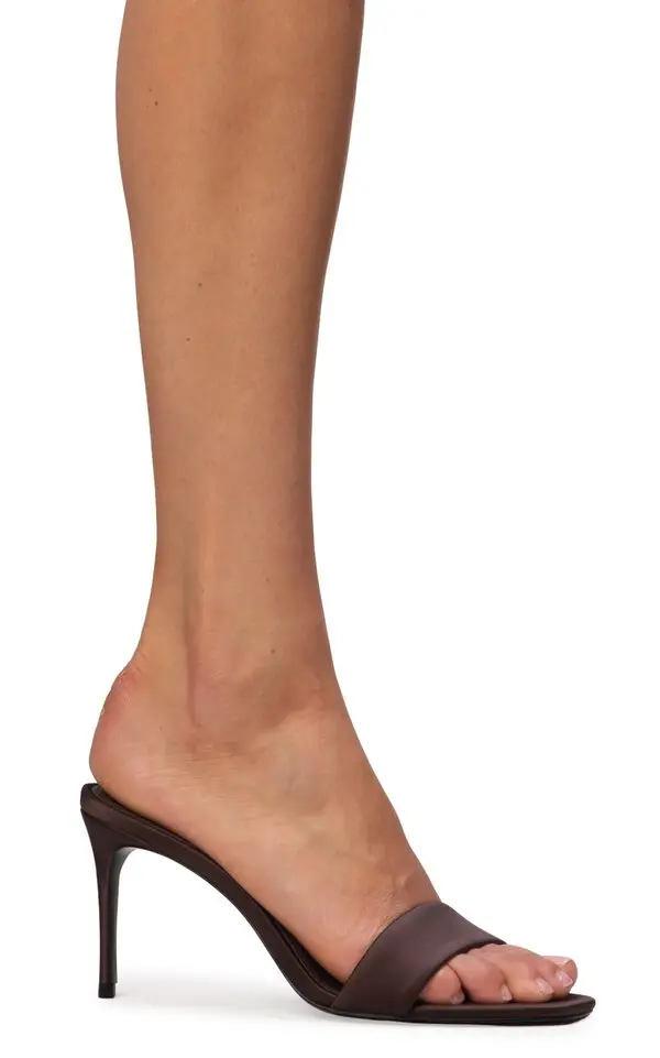 BLACK SUEDE STUDIO Naomi Satin Mules