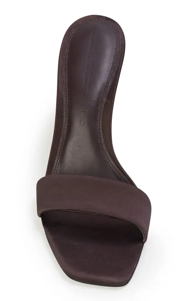 BLACK SUEDE STUDIO Naomi Satin Mules