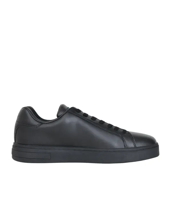 Armani Exchange Leather Sneakers - Black