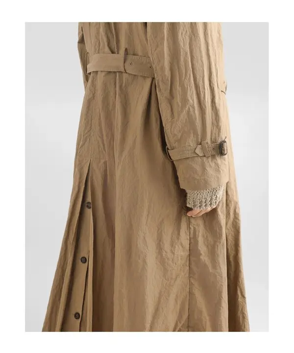 Dolce & Gabbana Dolce Gabbana Crinkled Belted Trench Coat