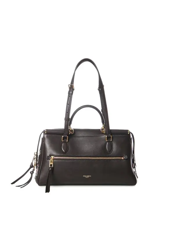 Dolce & Gabbana Dolce Gabbana Floral Embellished Shoulder Bag