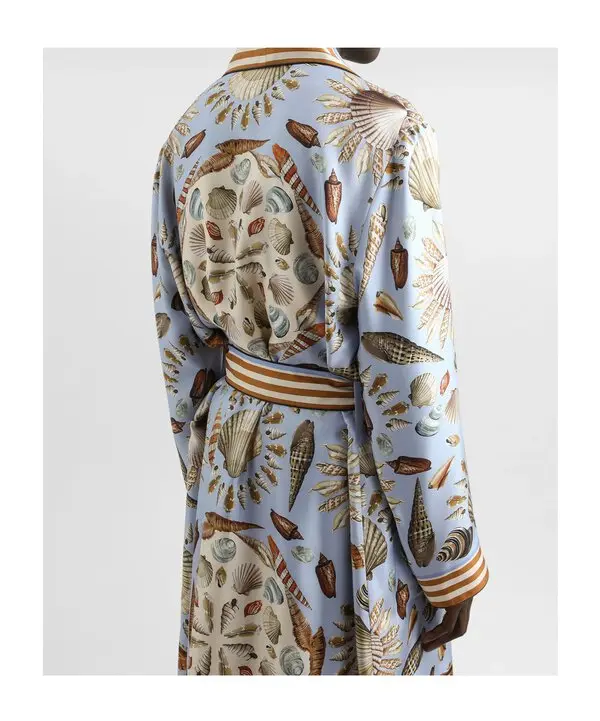 Dolce & Gabbana Dolce Gabbana Shell Printed Twill Robe