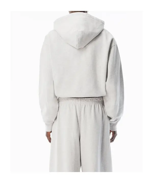 Alexander Wang Cropped Zip-up Hoodie