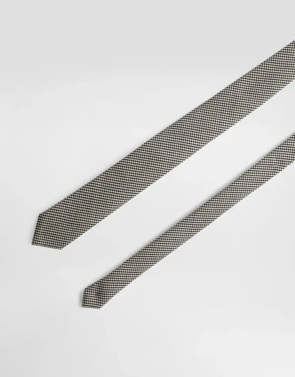 Dolce & Gabbana Dolce Gabbana Houndstooth Patterned Tie