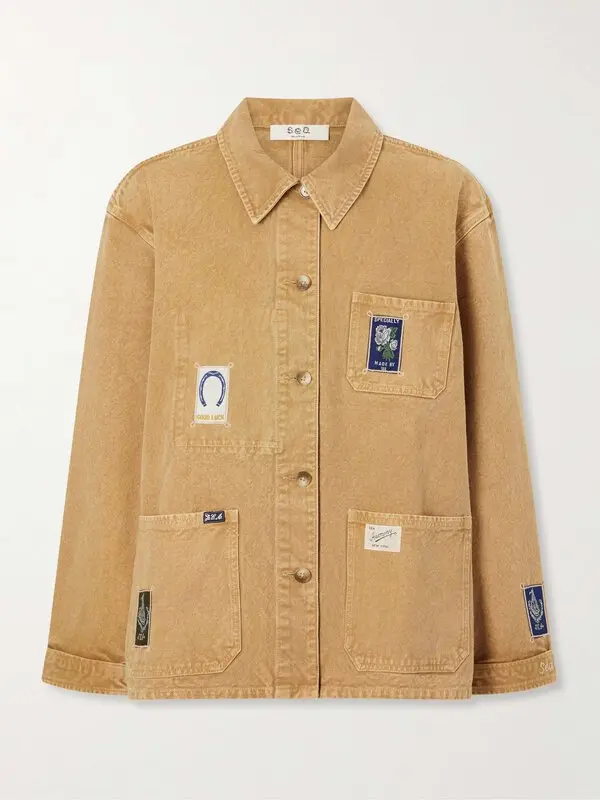 Sea Winslow Patch-detailed Denim Jacket