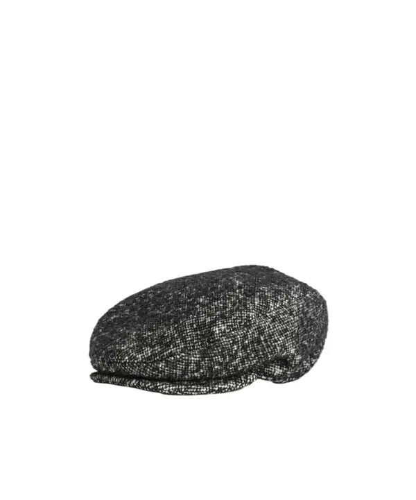Dolce & Gabbana Dolce Gabbana Tweed Beret Hat - Black