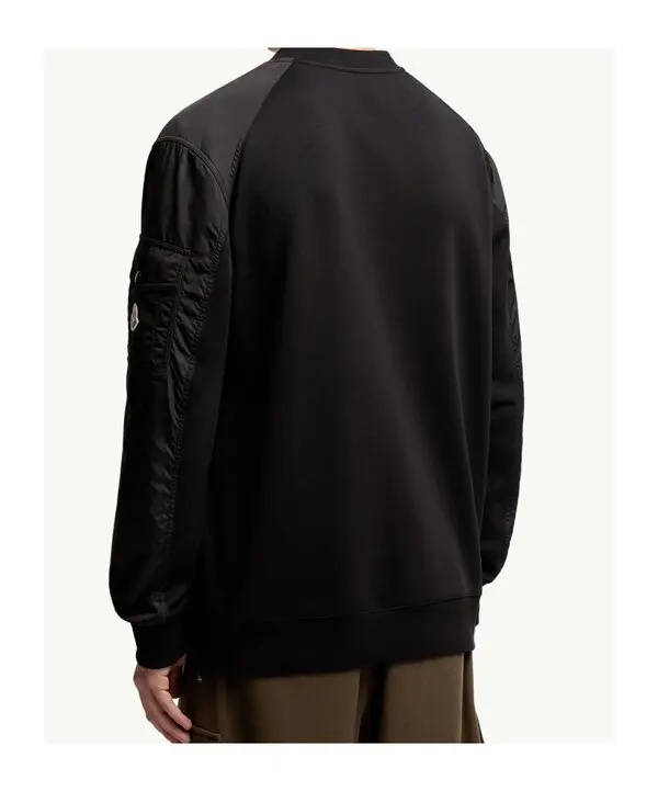 Moncler Panelled Logo Patch Sweatshirt