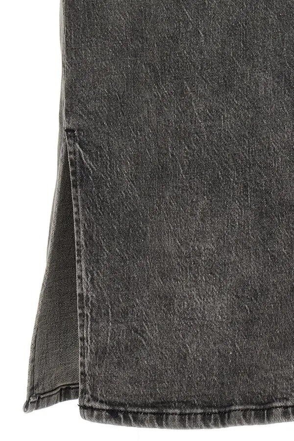 Moschino Side Slit Denim Skirt