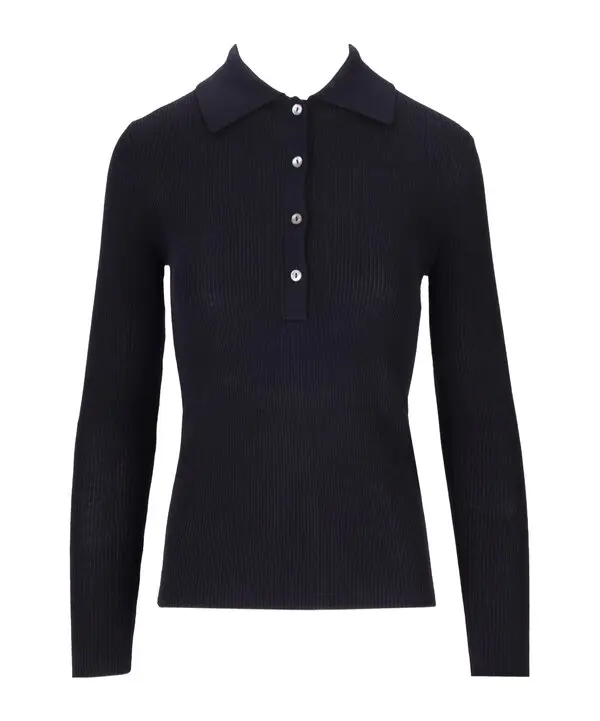 P.a.r.o.s.h Long-sleeve Ribbed Polo Shirt