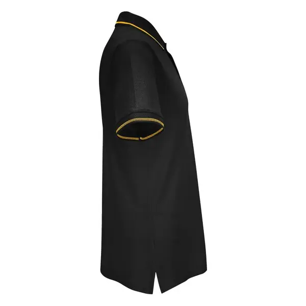 Versace Logo Plaque Striped-trim Polo Shirt