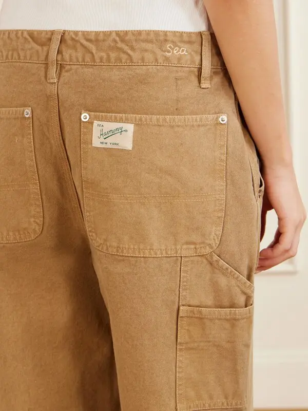 Sea Winslow Cotton Wide-leg Pants