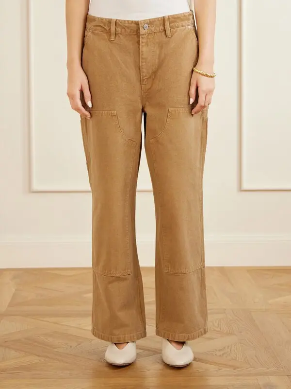 Sea Winslow Cotton Wide-leg Carpenter Pants