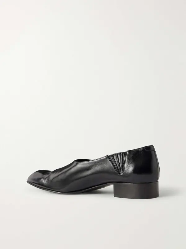 Khaite Colt Leather Slip-on Loafers