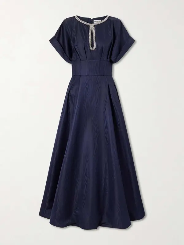 Rebecca Vallance Embellished Moire Gown