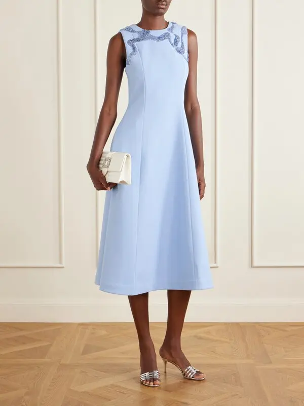 Rebecca Vallance Ayli̇n Embellished Midi Dress