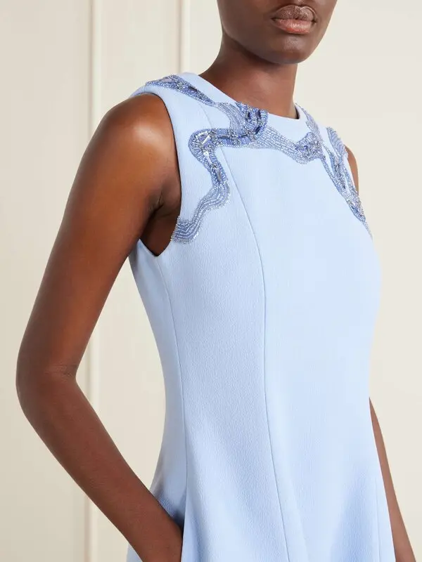 Rebecca Vallance Aylin Embellished Cady Midi Dress