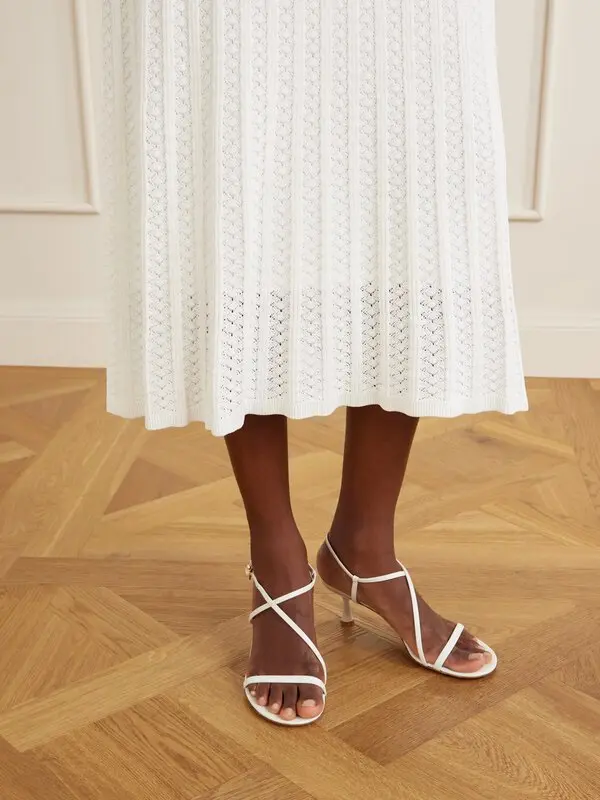 Rebecca Vallance Embellished Crochet-knit Midi Dress