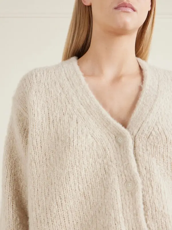 NILI LOTAN Lorana Wool And Cashmere-blend Cardigan