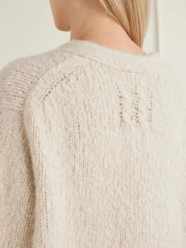 NILI LOTAN Lorana Wool And Cashmere-blend Cardigan