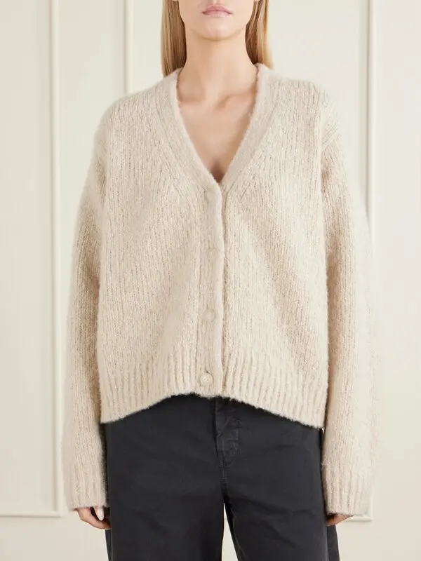 NILI LOTAN Lorana Wool And Cashmere-blend Cardigan