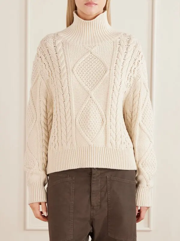 NILI LOTAN Kimmi Knitted Cotton And Cashmere-blend Sweater