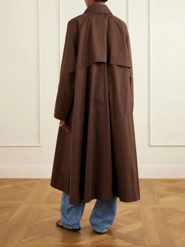 Ossou Delta Cotton-twill Trench Coat