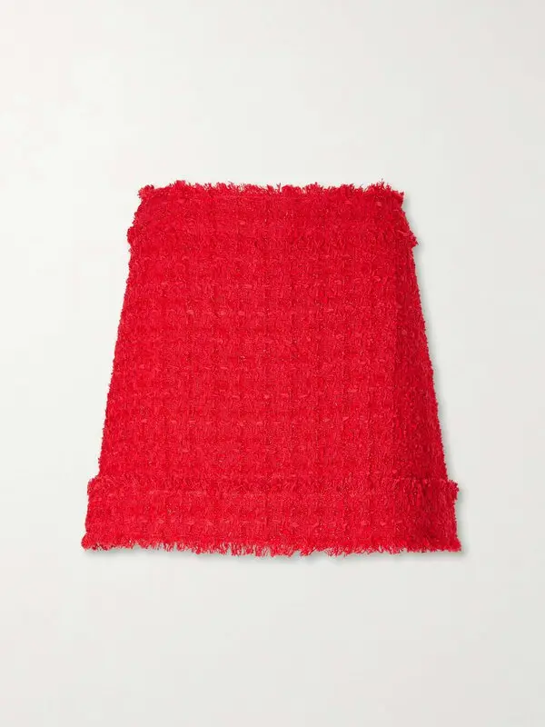 Dolce & Gabbana Flared Tweed Mini Skirt