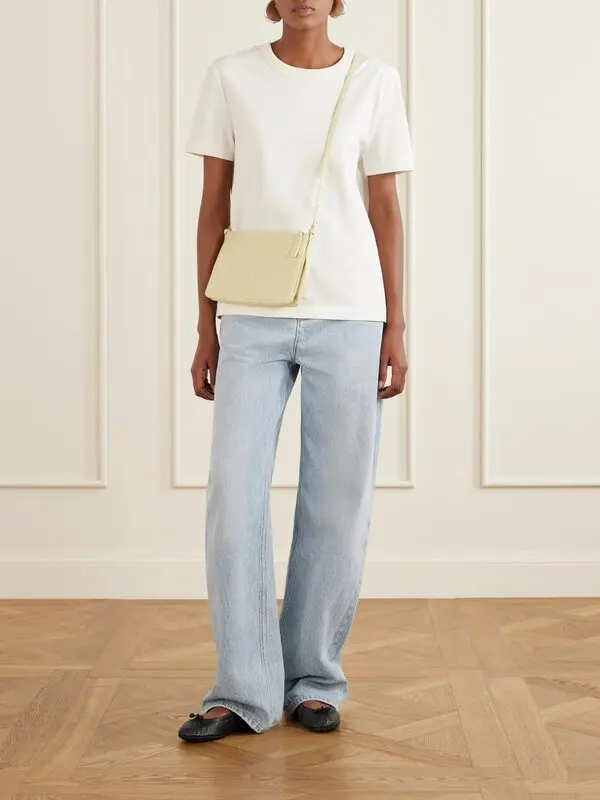 Bottega Veneta Gemellini Intrecciato Leather Shoulder Bag - Yellow