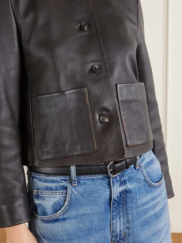 NILI LOTAN Ophelie Leather Jacket