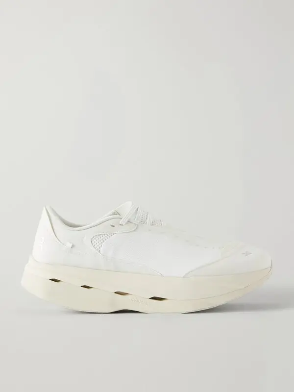 On Cloudbloom Stretch-knit And Mesh Sneakers - Neutrals