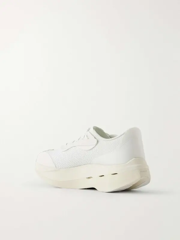 On Post Archive Faction Cloudbloom Stretch-knit And Mesh Sneakers