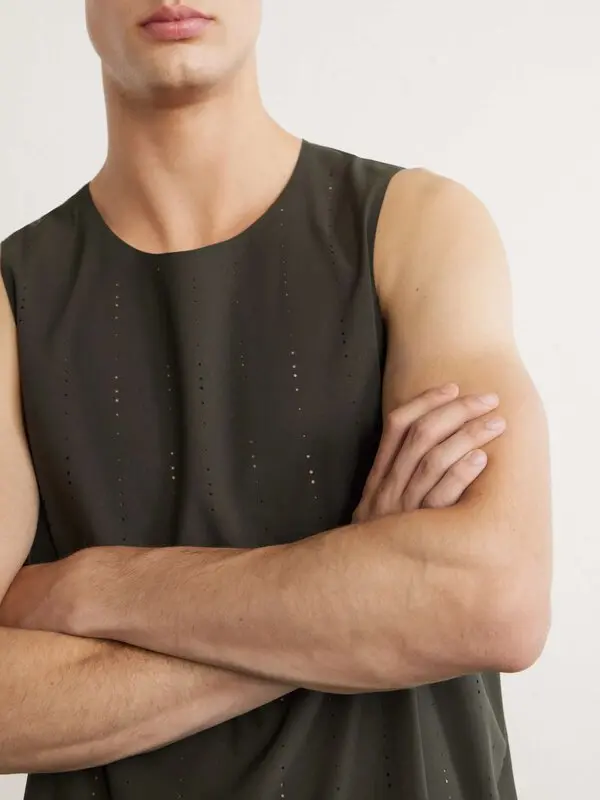 On Paf Zero Perforated Reycled-jersey Running Top