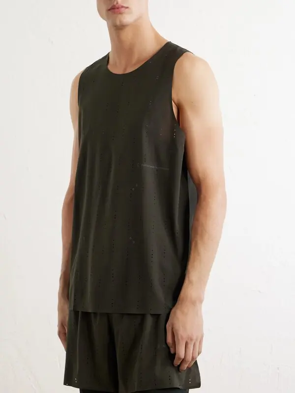 On Paf Zero Perforated Recycled-jersey Running Top