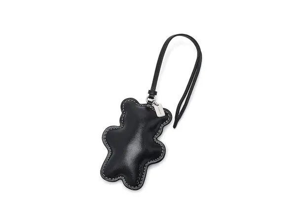 COACH Puffy Bear Bag Charm Wallet - Black